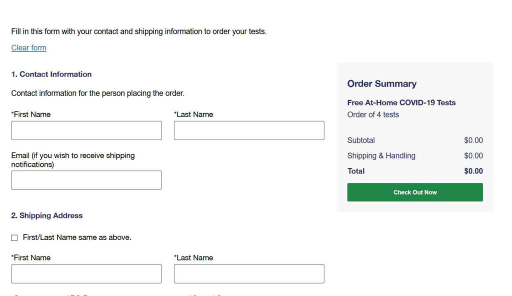 Covidtests.gov - US Government Free Covid Tests